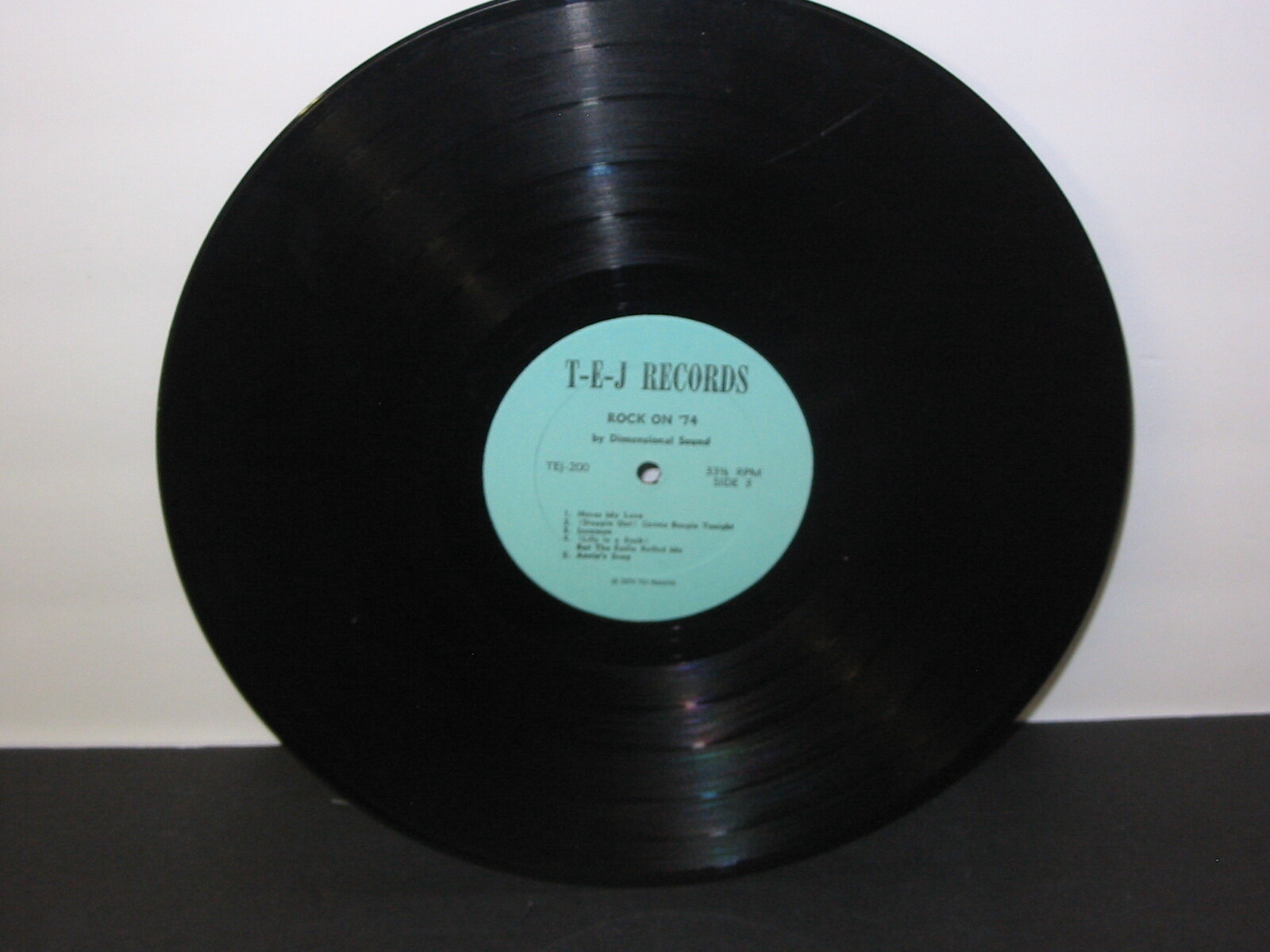 Vtg 70's LP Record T.E.J. Records ROCK ON 1974 Dimensional Sound Pop ...