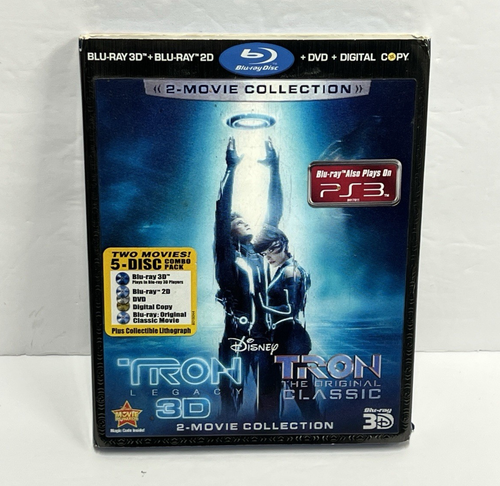 Tron: Legacy 3D Blu-ray DVD Digital Classic - 5-Disc Set Lenticular ...