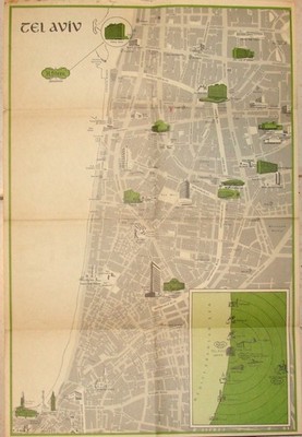 Israel 1960s TEL AVIV And JERUSALEM Pictorial Map Guide | eBay