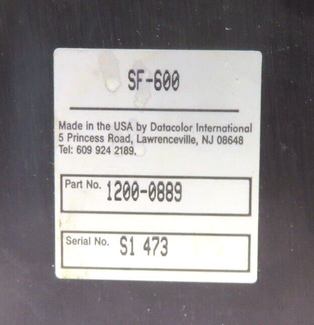 DATACOLOR International SF-600 Spectraflash, FOR PARTS/REPAIR | eBay