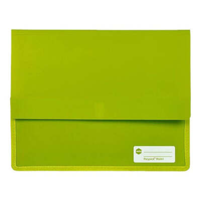Document Wallet Marbig Polypick Heavy Duty Lime Recyclable Durable ...