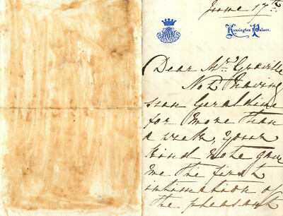 Vintage Royal Autograph Letter Hand-Signed – Mary Adelaide Duchess of ...