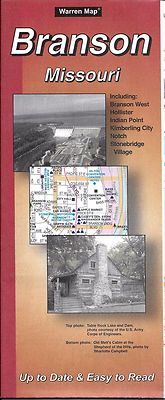 Street Map of Branson, Missouri, by Warren Map | eBay