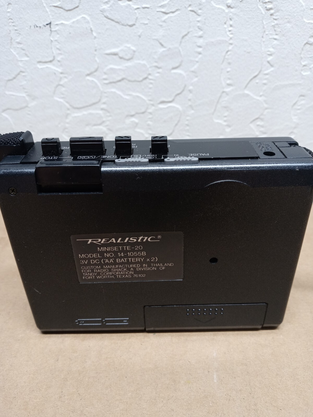 Realistic Minisette-20 Voice Actuated Hand Held Cassette Tape Recorder ...