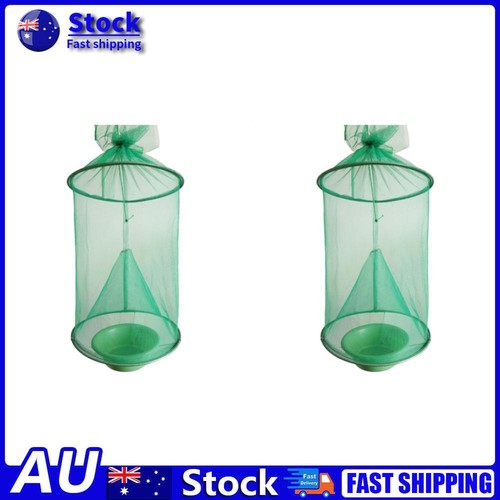 AU Hanging Flies Catcher Cage Reusable Folding Flies Net Traps for ...