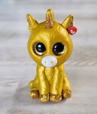 2018 TY Beanie Boos Mini Boo GOLDEN UNICORN the Mystery Chaser Series 2 ...