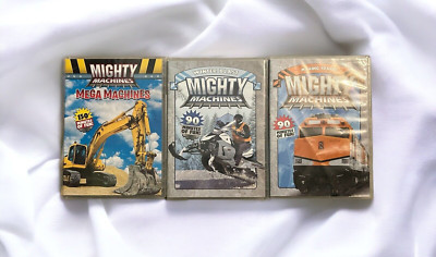 Lot Set 3 Mighty Machines DVDS Kids Mega Winter Blast Making Tracks ...