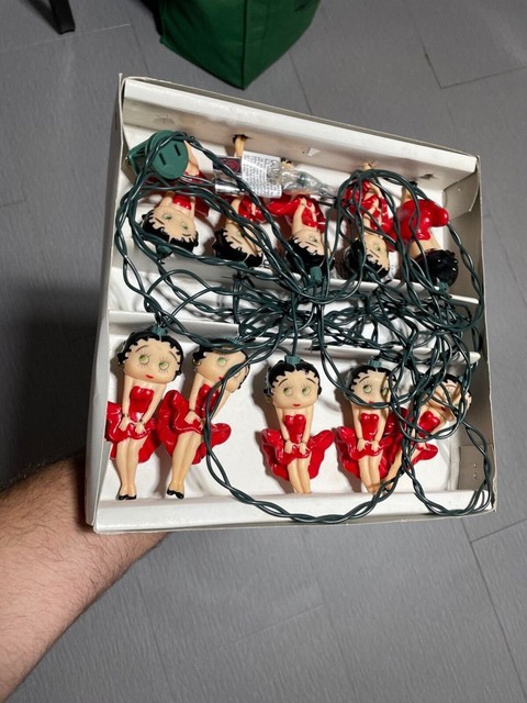 Betty Boop String Lights Set of 10 Indoor Outdoor Kurt Adler for sale ...