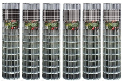 (6) rolls 309302A 30" x 10' 16 ga Galvanized Cage Wire 1" x 1/2" Mesh ...