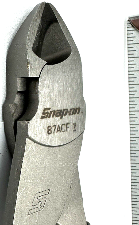 SNAP ON TOOLS USA ORANGE Soft Grip 7" VECTOR EDGE Diagonal Cutter 87BCF ...