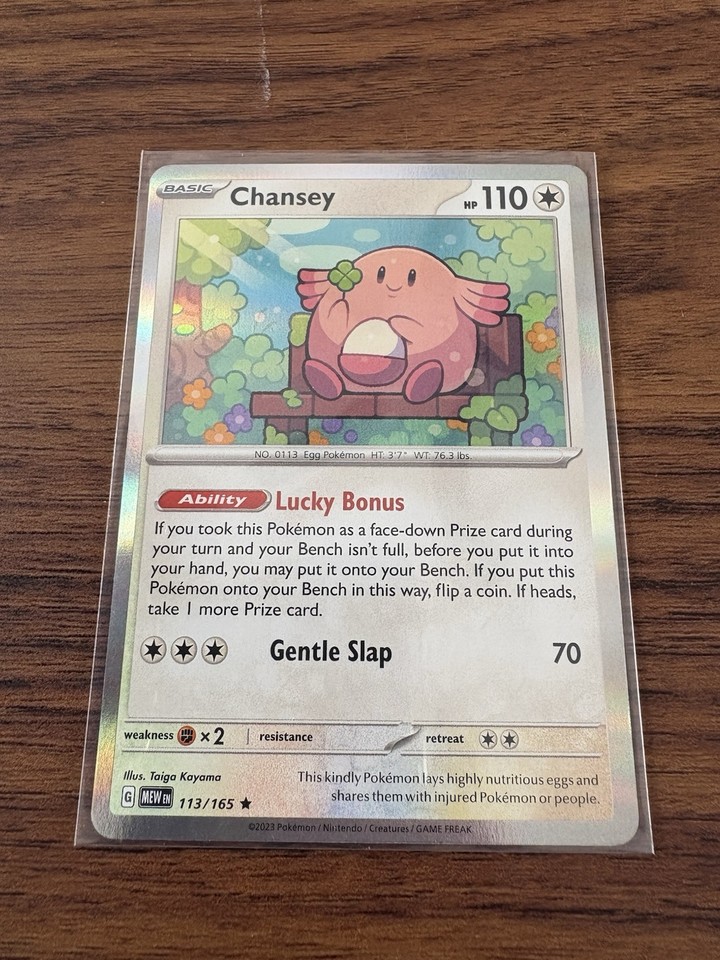 Chansey 113/165 Holo Rare Scarlet & Violet 151 Pokemon Card | eBay