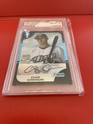 2005 Bowman Chrome Chip Cannon Auto PSA 10 | eBay