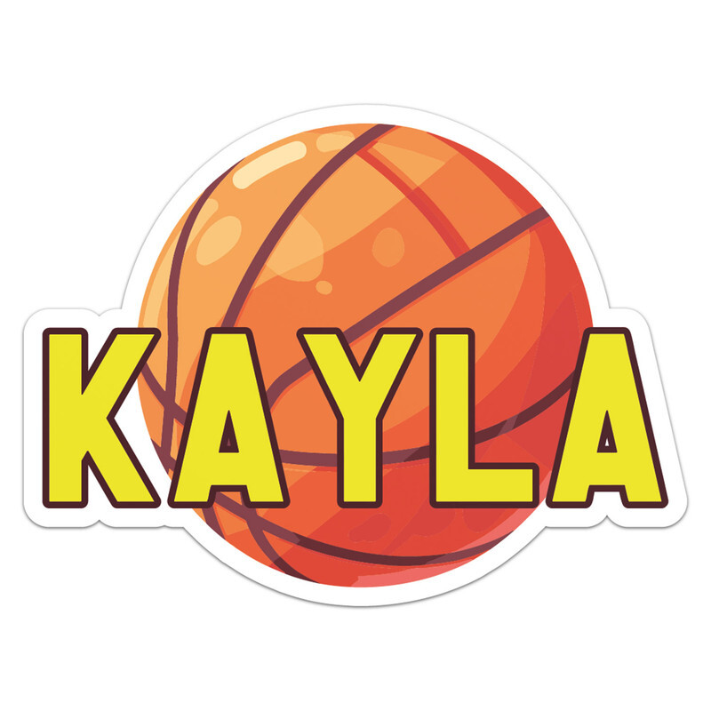 Kayla Name Logo Basketball Kayla Name Vinyl Decal Car Bumper Sticker