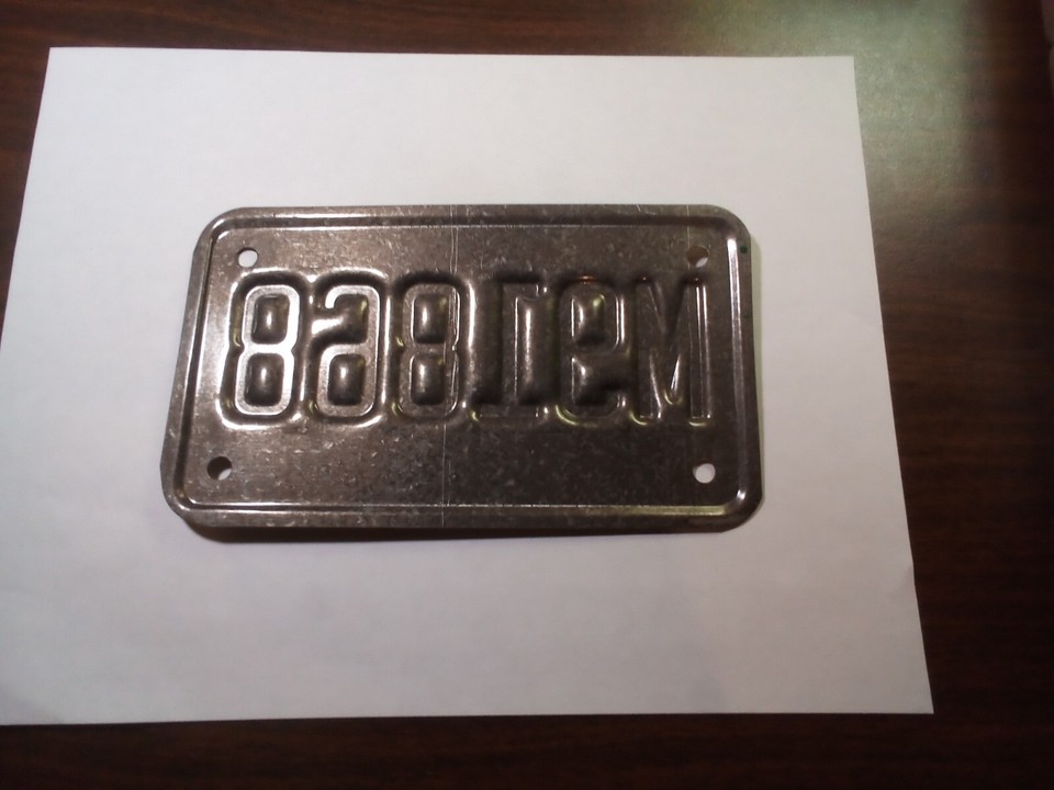 1991 South Dakota Motorcycle License Plate Tag Great Faces Great Places ...