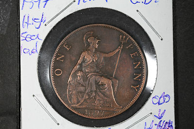 1897 Penny Great Britain - High Sea Level Variety - KM# 790 LOOK | eBay