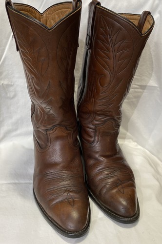 Vintage Red Wing Pecos 10d Mens Leather 9801 Western Cowboy BOOTS Pull ...