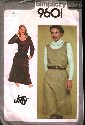 9601 Vintage Simplicity SEWING Pattern Misses 1980s Jiffy Pullover ...