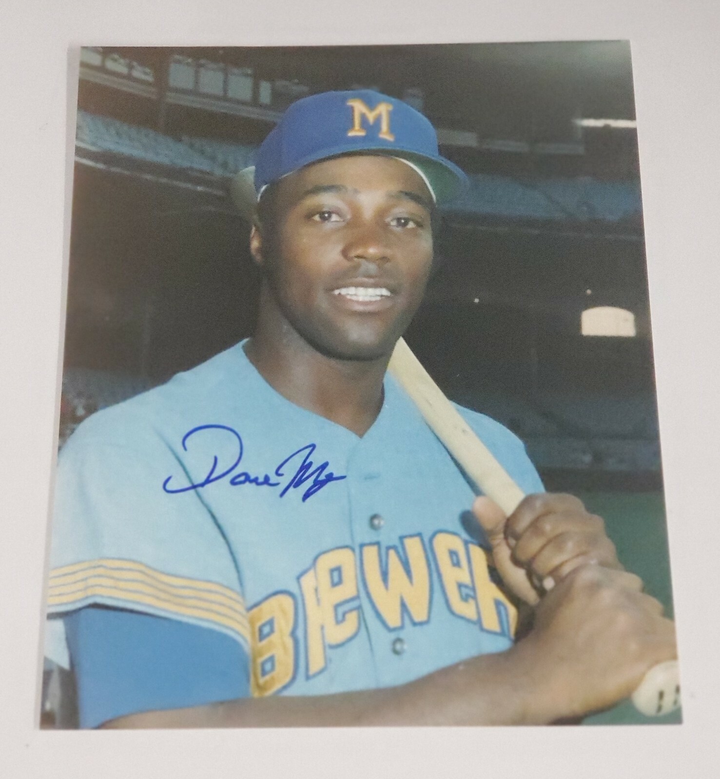 Dave May 1970 - 1974 Brewers Authentic 8X10 Photo Signed Autograph 1973 ...