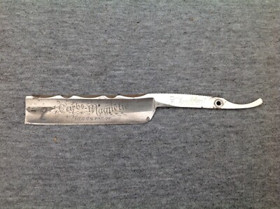 Griffon Cutlery Works "Carbo-Magnetic" Straight Razor, No Scales | eBay