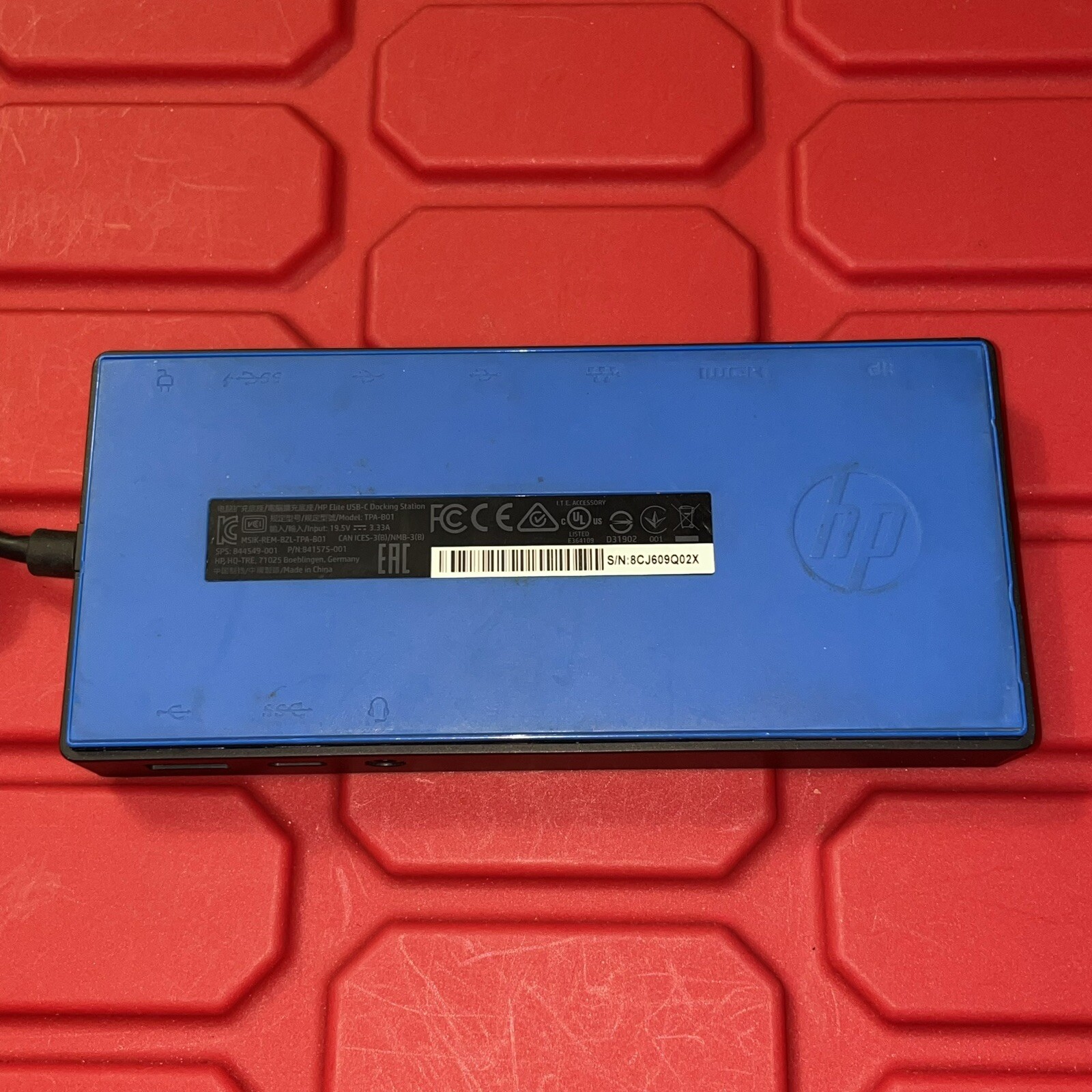 HP Elite USB-C Docking Station TPA-B01 841575-001 NO Power Adapter Pre Owned | eBay