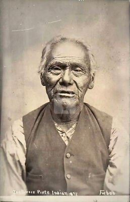 Joe Bowers Paiute Indian Man In California A A Forbes RPPC Postcard ...