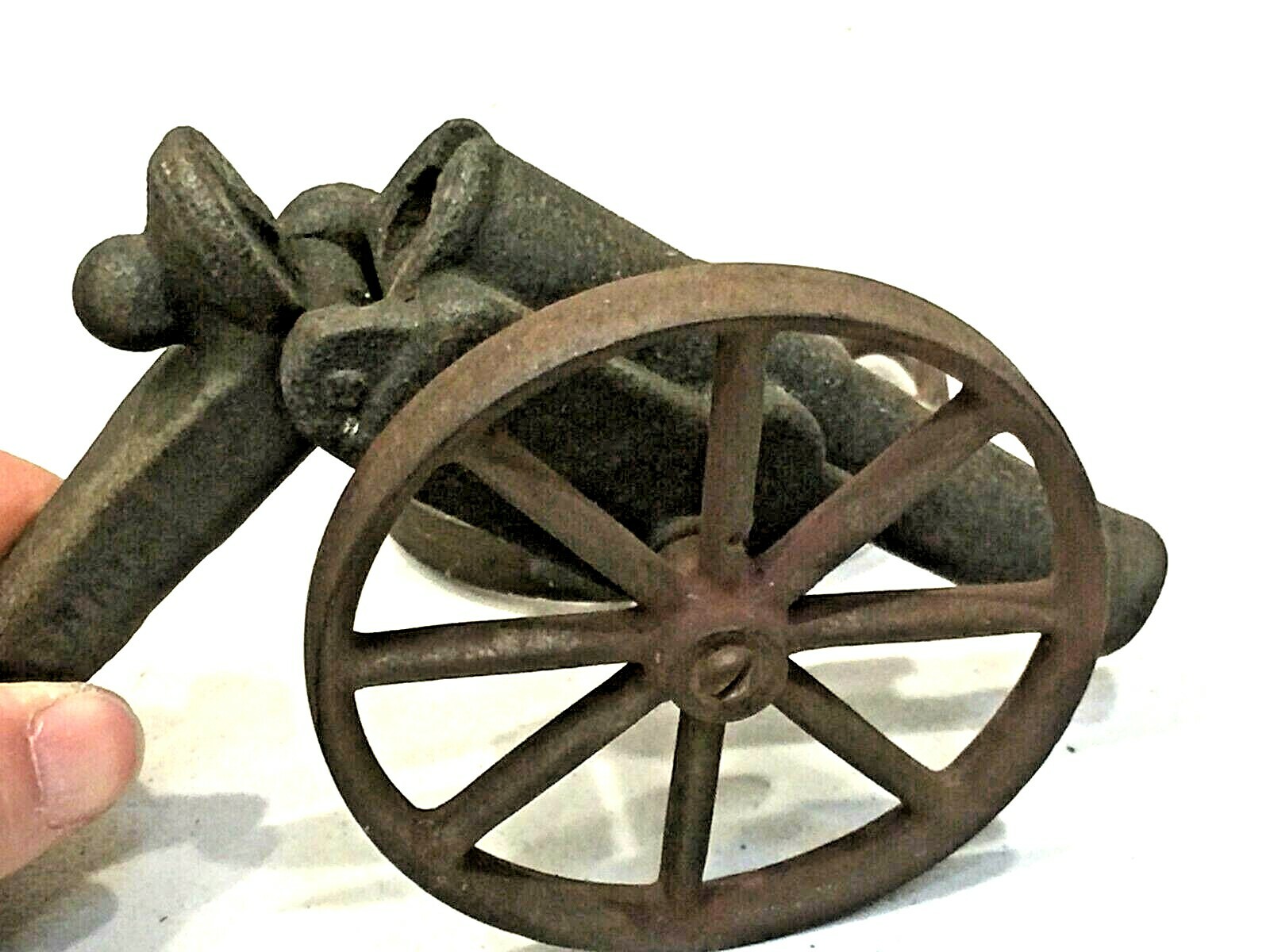 ANTIQUE 1838s? CAST IRON CANON TOY 9.75"L SIGNED | eBay
