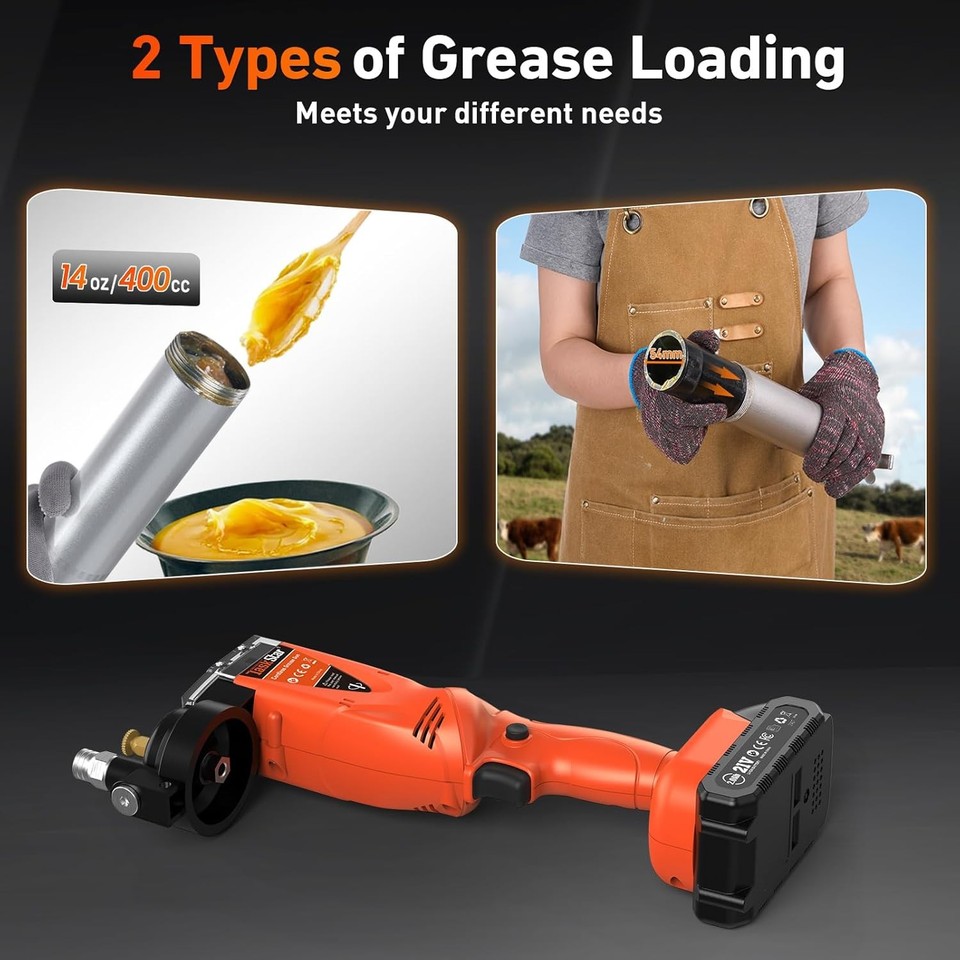 Akku Fettpresse Elektrische Grease Gun Fett Mit LED Licht,Kompatibler ...