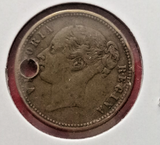 1862 Great Britain Token Full Date holed | eBay
