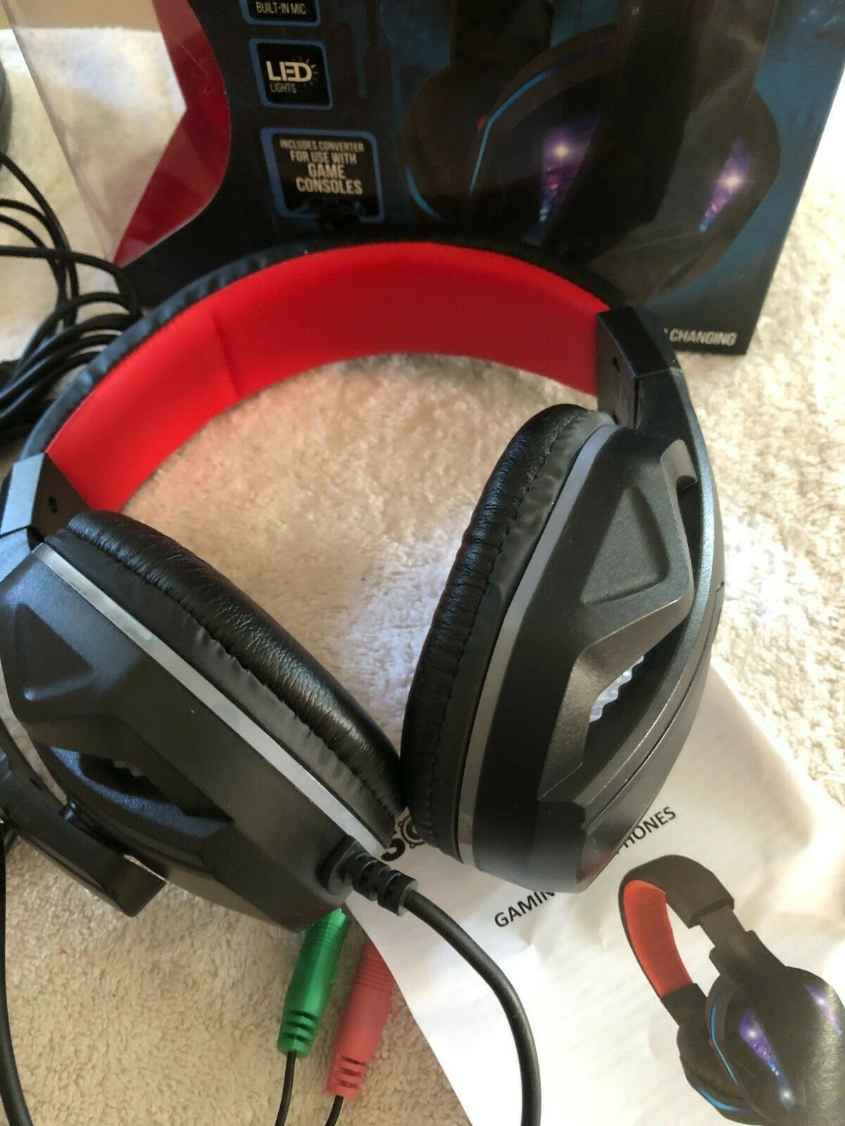 SOUNDLOGIC XT SONAR-XT Gaming Headphones with LED Lights & Built-in MIC ...