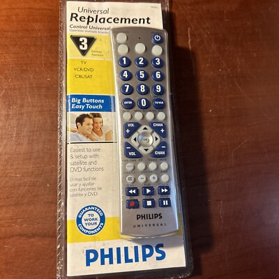 New Phillips PM355 Universal 3 Device Learning Remote Control | eBay
