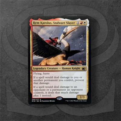 Rem Karolus, Stalwart Slayer • Rare Human Knight, Innistrad: Midnight ...