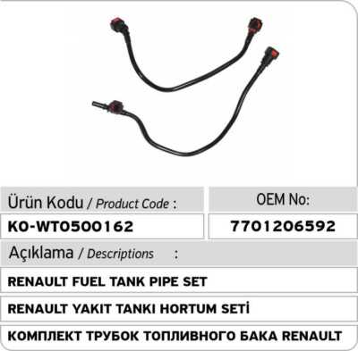 Renault Clio - Kangoo - Symbol - Thalia Fuel Line 7701206592 | eBay ...