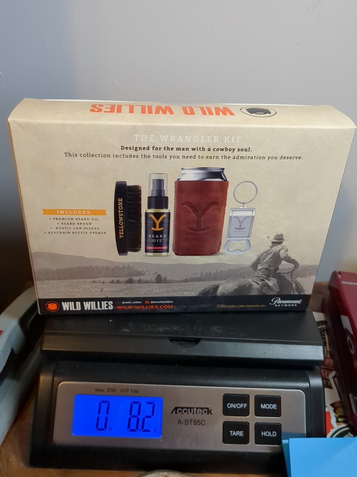 Yellowstone Wild Willies Beard Kit "The Wrangler" Beard Oil,Brush ...