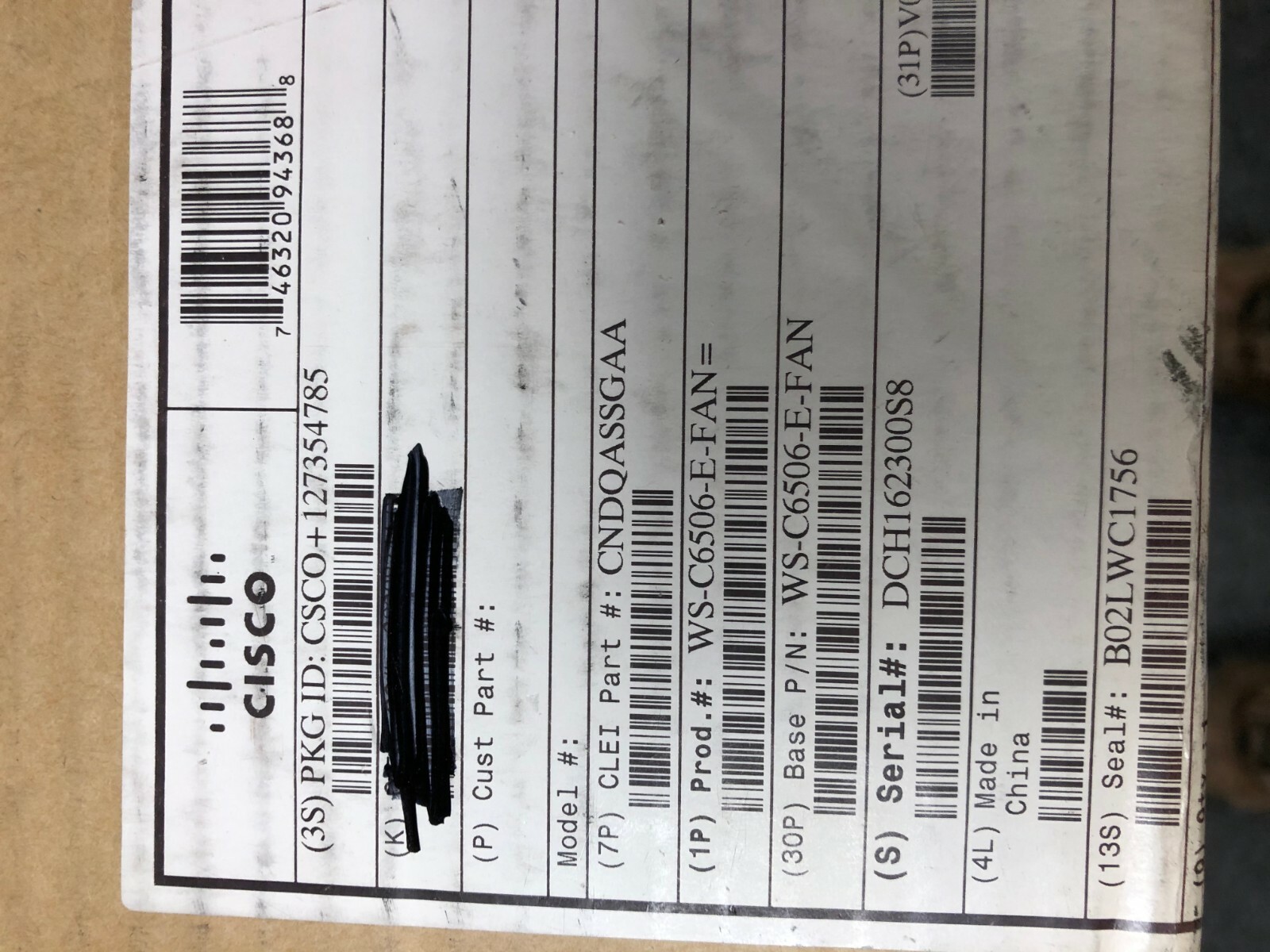 Cisco WS-C6506-E-FAN Catalyst 6506-E Chassis 6 Slot Fan Tray Module | eBay