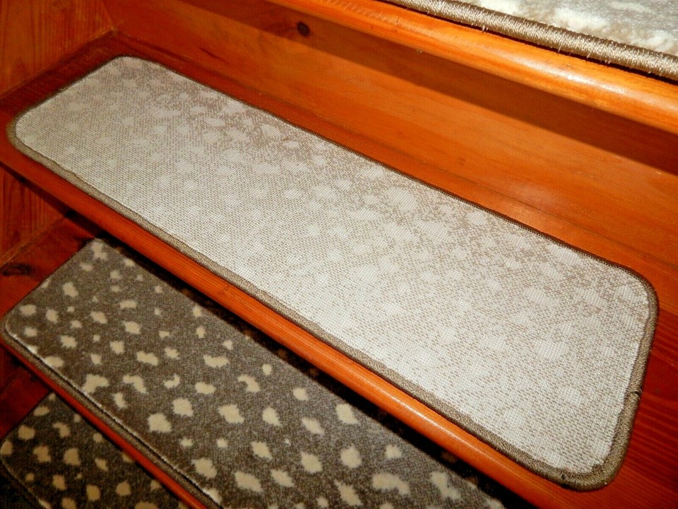 14 Step 9" x 30" + 1 Landing 30" x 30" Stair Treads 100% Wool Carpet | eBay