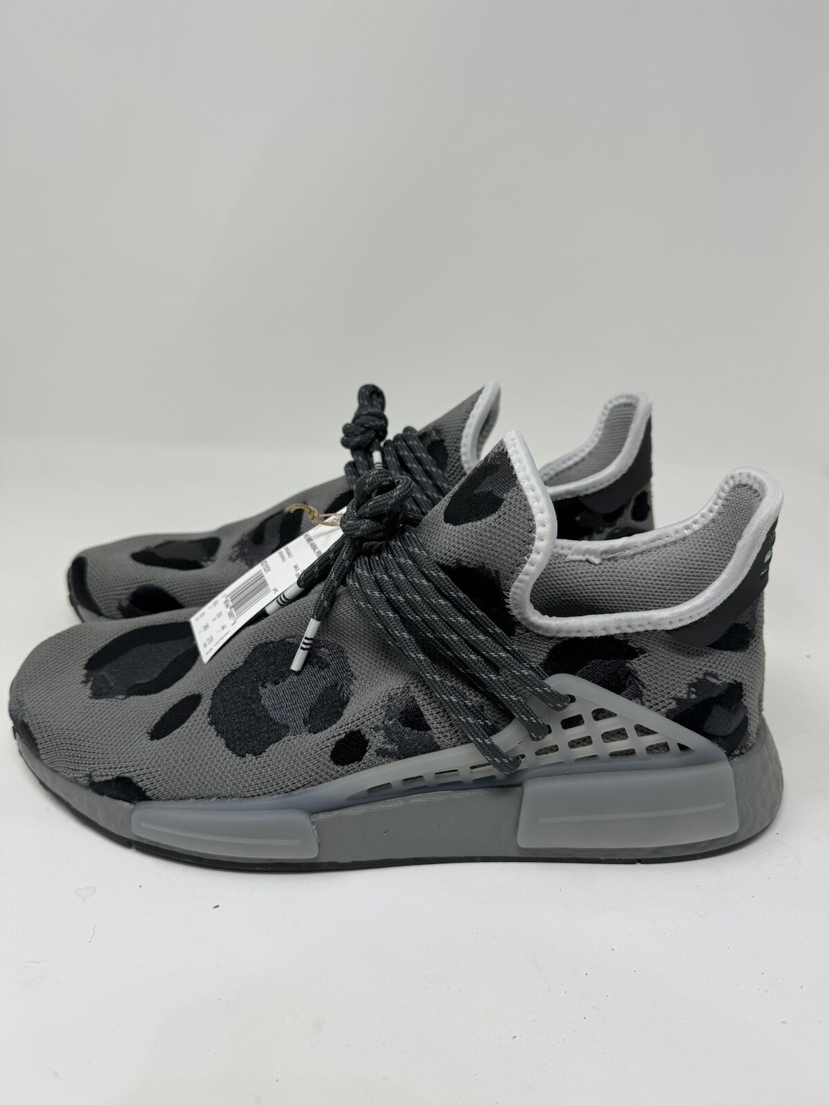 Adidas NMD HU Pharrell Animal Print Ash Grey ID1531 | Men's Size 10 NEW ...