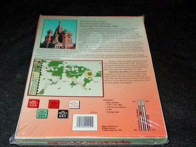 Decision Games - Operation Kremlin - WW2 Campaign for Moscow, 1942 ...