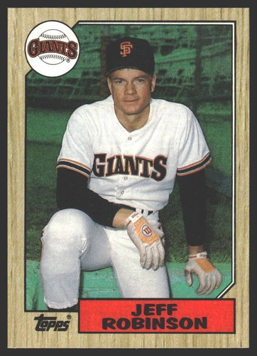 Jeff Robinson #389 1987 Topps San Francisco Giants | eBay