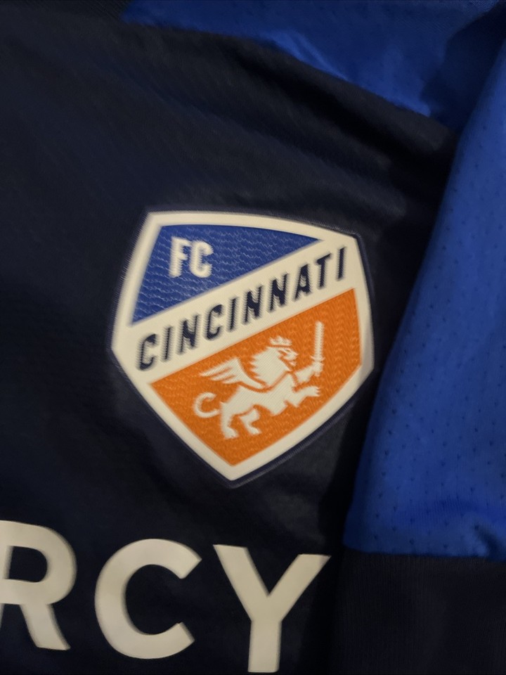 FC Cincinnati Shirt Mens Small Blue MLS Soccer Adidas AEROREADY Mercy ...