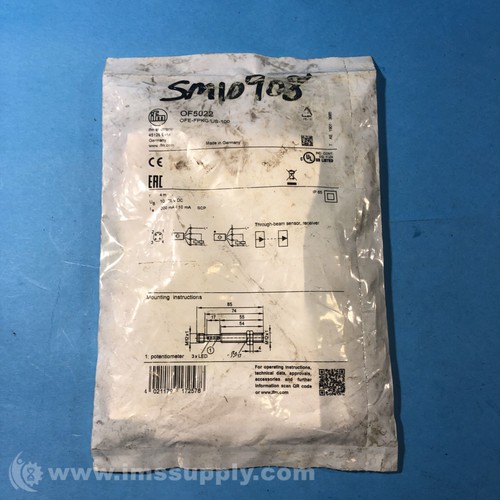 Ifm OF5022 Through-Beam Sensor Reciever FNFP | eBay