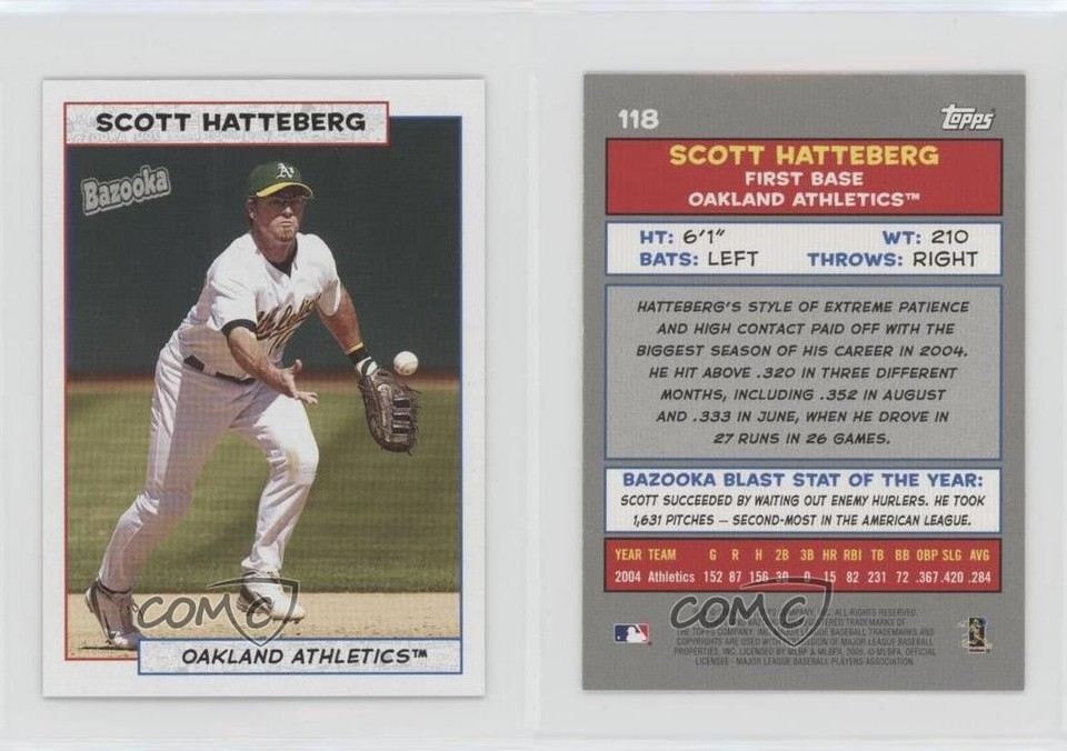 2005 Topps Bazooka Minis Scott Hatteberg #118 0d2 | eBay