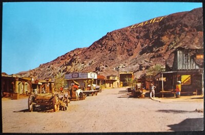 Barstow California Calico Ghost Town Main Street View Mountain Postcard ...