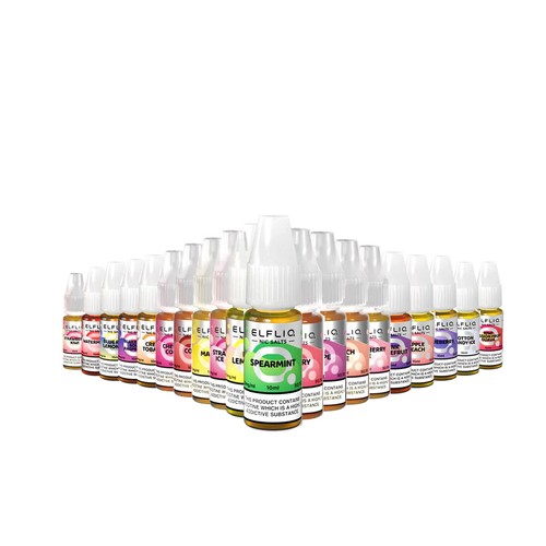 ELFLIQ by ELF BAR Nic Salt 10ml E Liquid 10mg | 20mg Vape Juice 50/50 ...