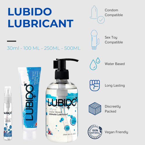 Lubido Lubricant Water Based Lube 30ml 100ml 250ml 500ml | eBay UK