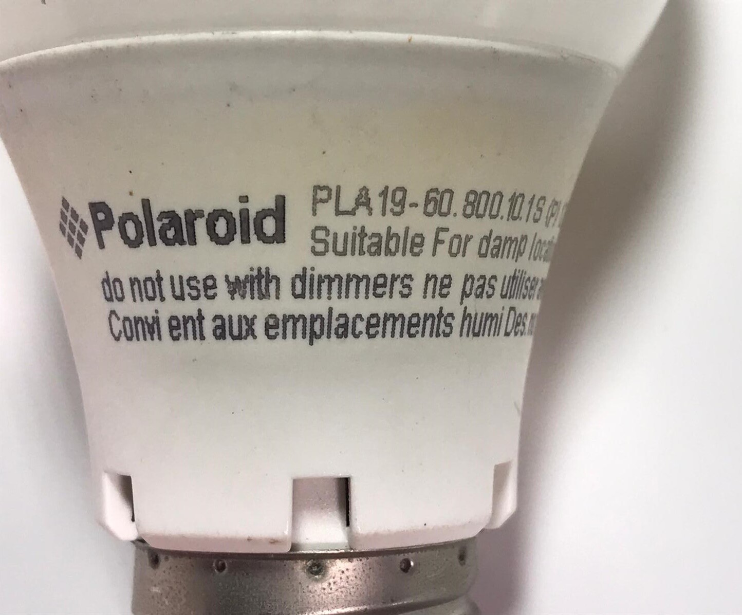 Polaroid PLA19-60 LED Light Bulb A19 800 Lumens | eBay
