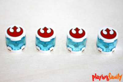 LEGO STAR WARS, 4 Coaxium Behälter aus LEGO®-Teilen MOC, Rebellen, für ...