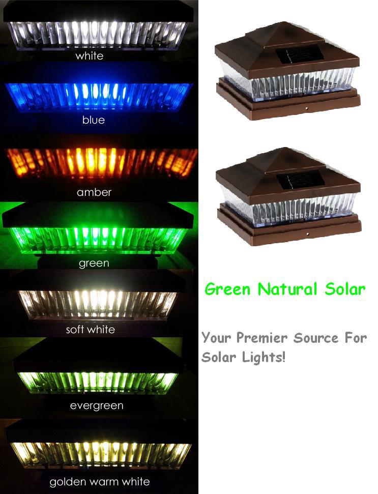 12-Pack Solar COPPER Post Cap LED Lights For 6 X 6 PVC Vinyl or Wood ...