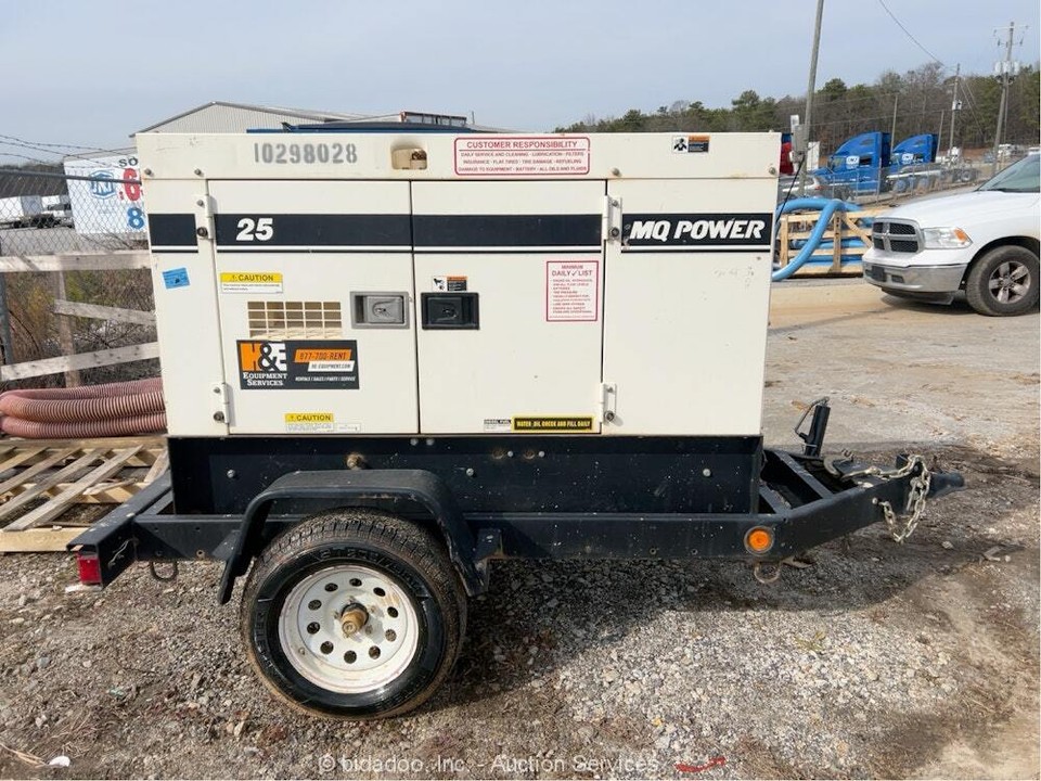 2019 Multiquip DCA-25SSIU4F S/A 20 kW Towable Generator 25 kVA Genset ...