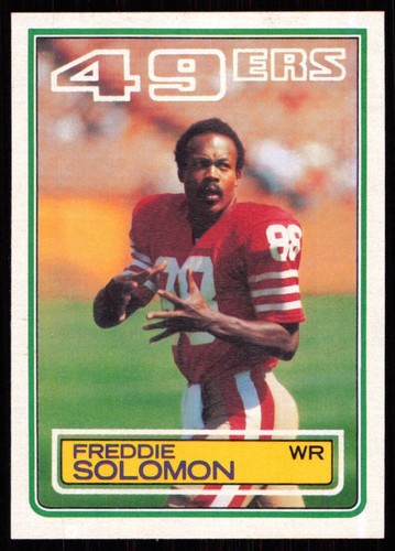 1983 Topps Freddie Solomon San Francisco 49ers #172 | eBay
