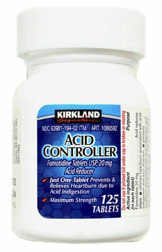 Kirkland Signature Acid Controller Famotidine 20mg Tablets (125 250 or ...
